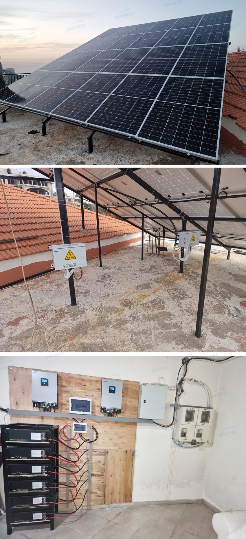 10KW off grid solar system in Lebanon - Foshan Sunmart Electronic Co., Ltd.